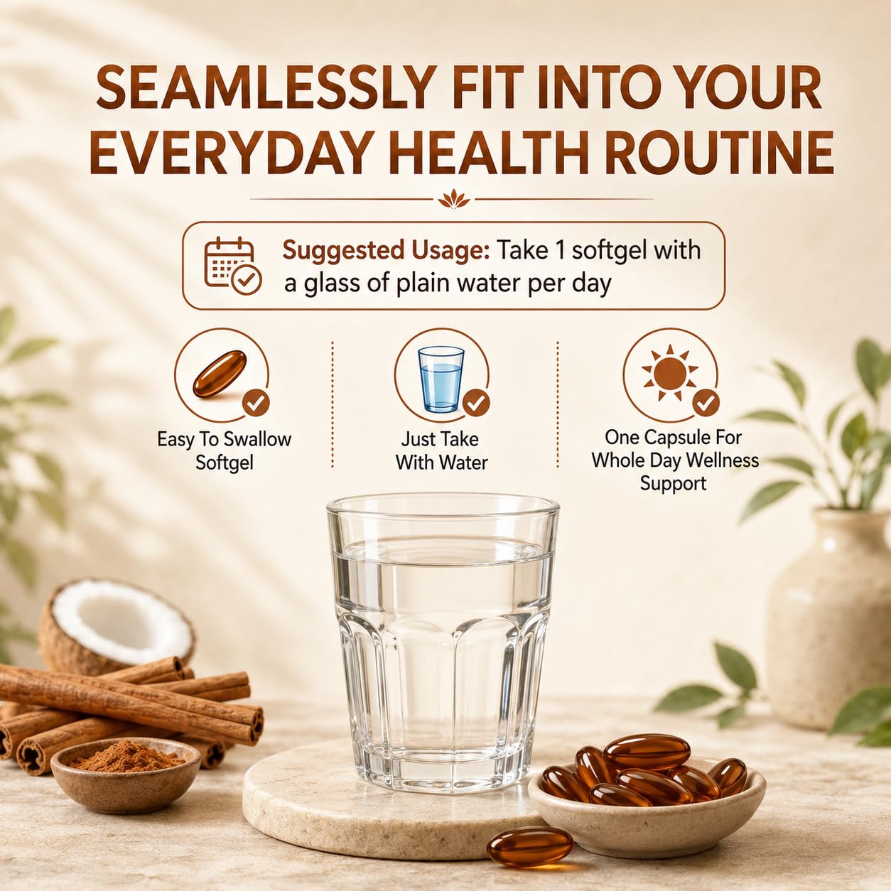 MCT oil and cinnamon synergy