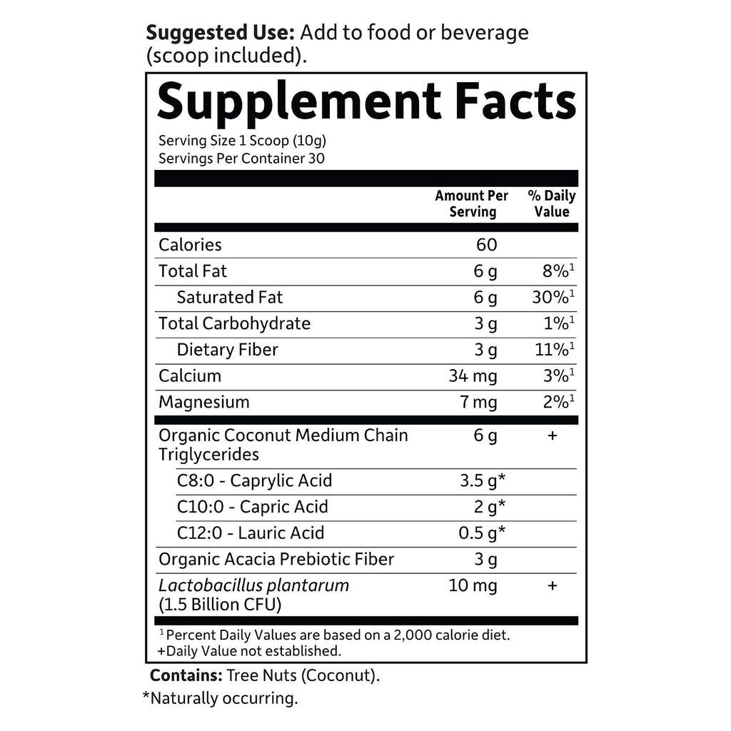 MCT oil for ketogenic diet