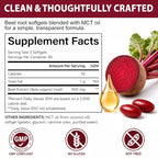MCT oil infused beet root extract