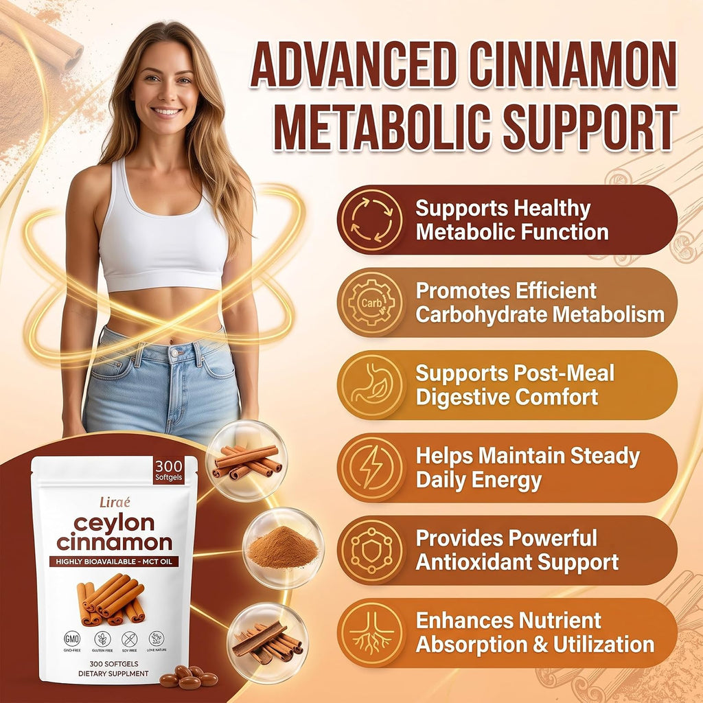MCT oil infused cinnamon capsules