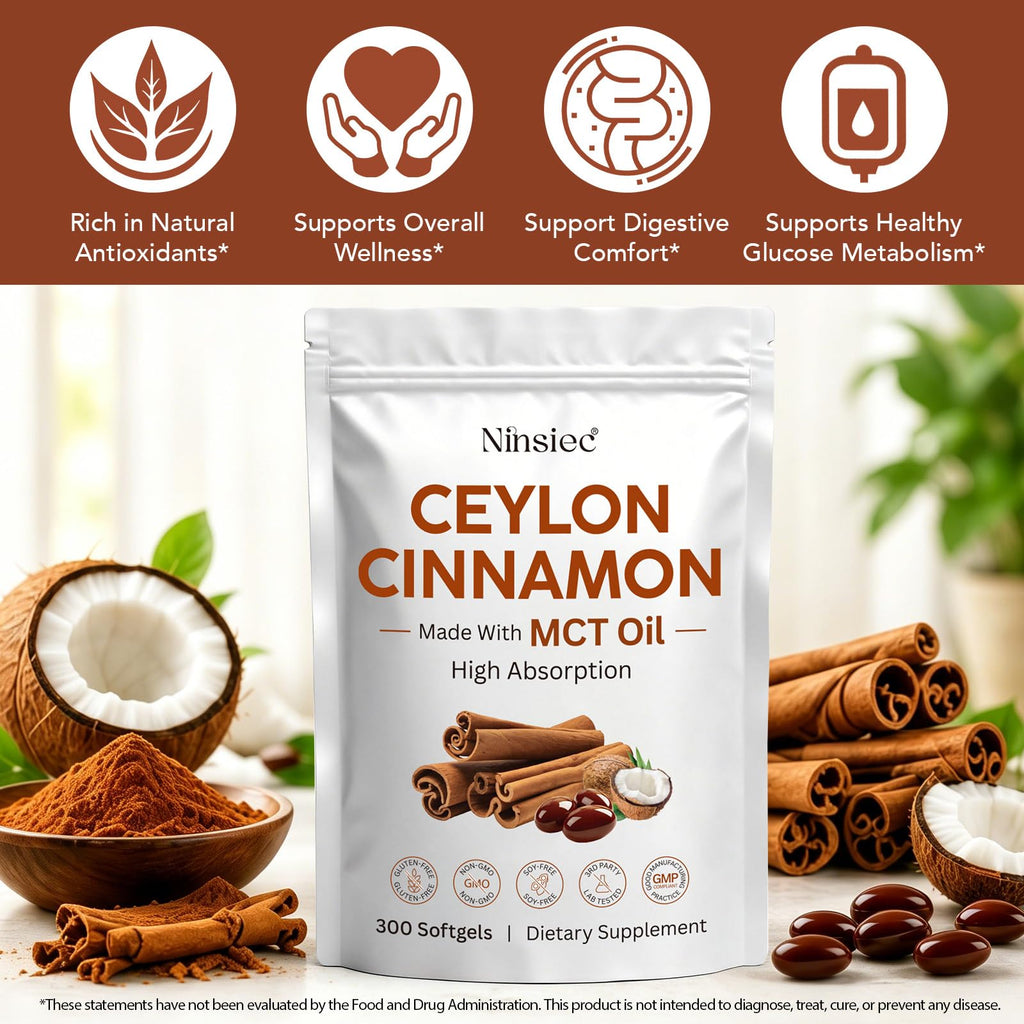 MCT oil infused cinnamon capsules