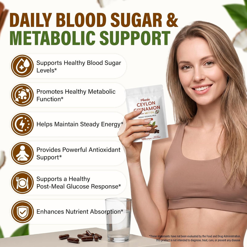 MCT oil infused cinnamon capsules