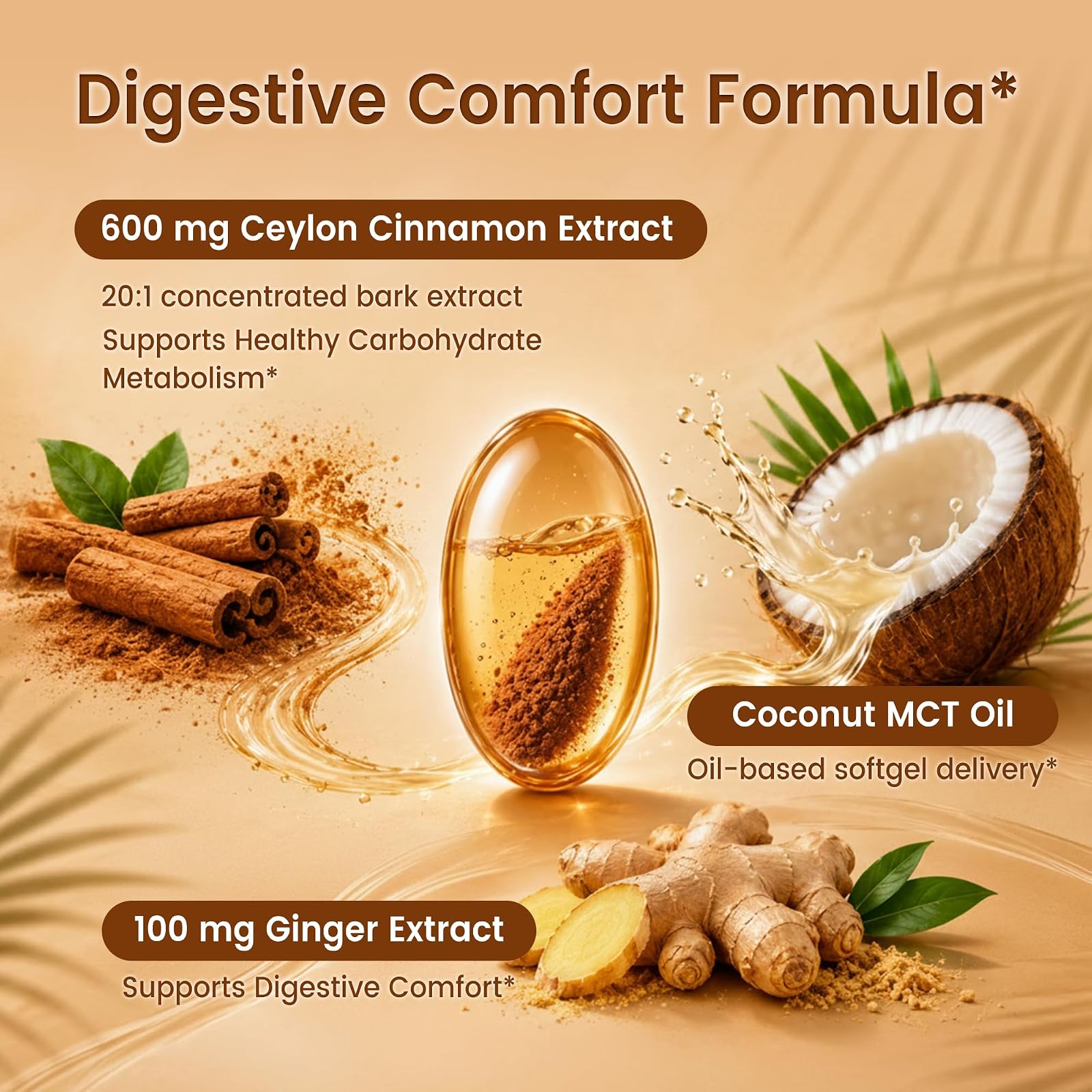 MCT oil infused cinnamon extract