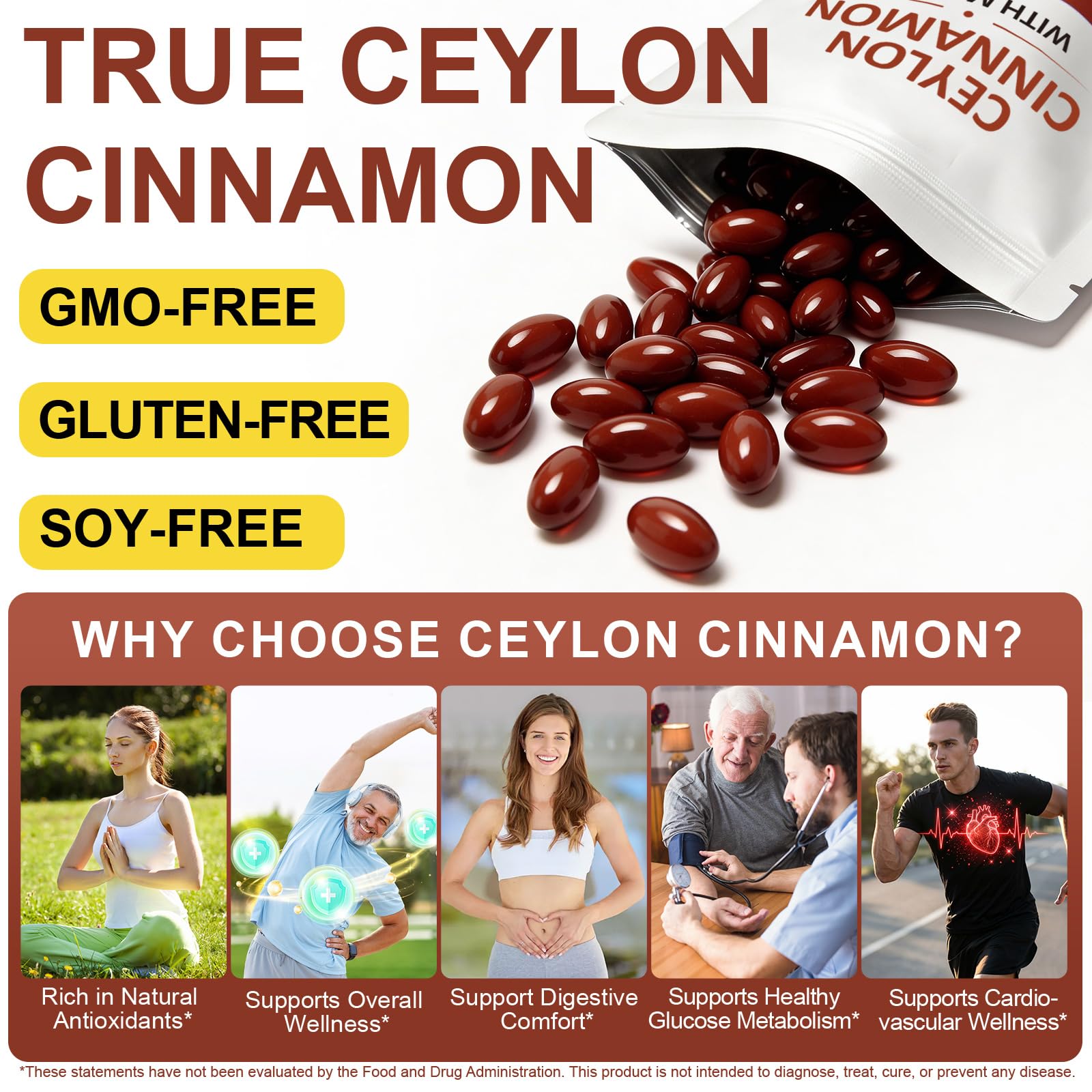 MCT oil infused cinnamon supplements