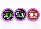 MCT oil infused coffee pods
