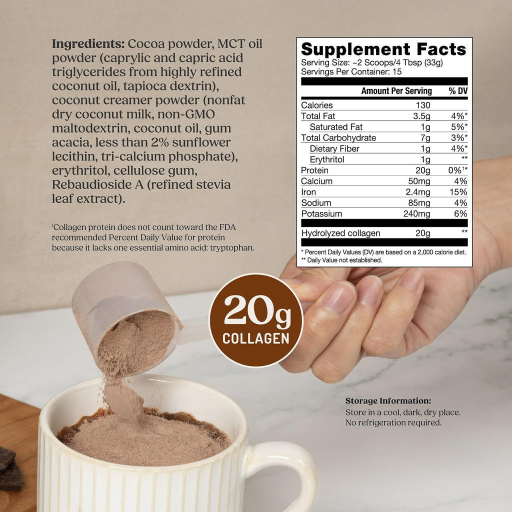 MCT oil infused collagen powder