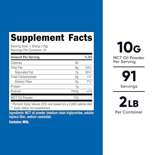 MCT oil powder for energy boost