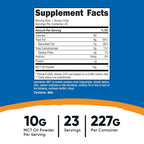MCT oil powder for keto diet
