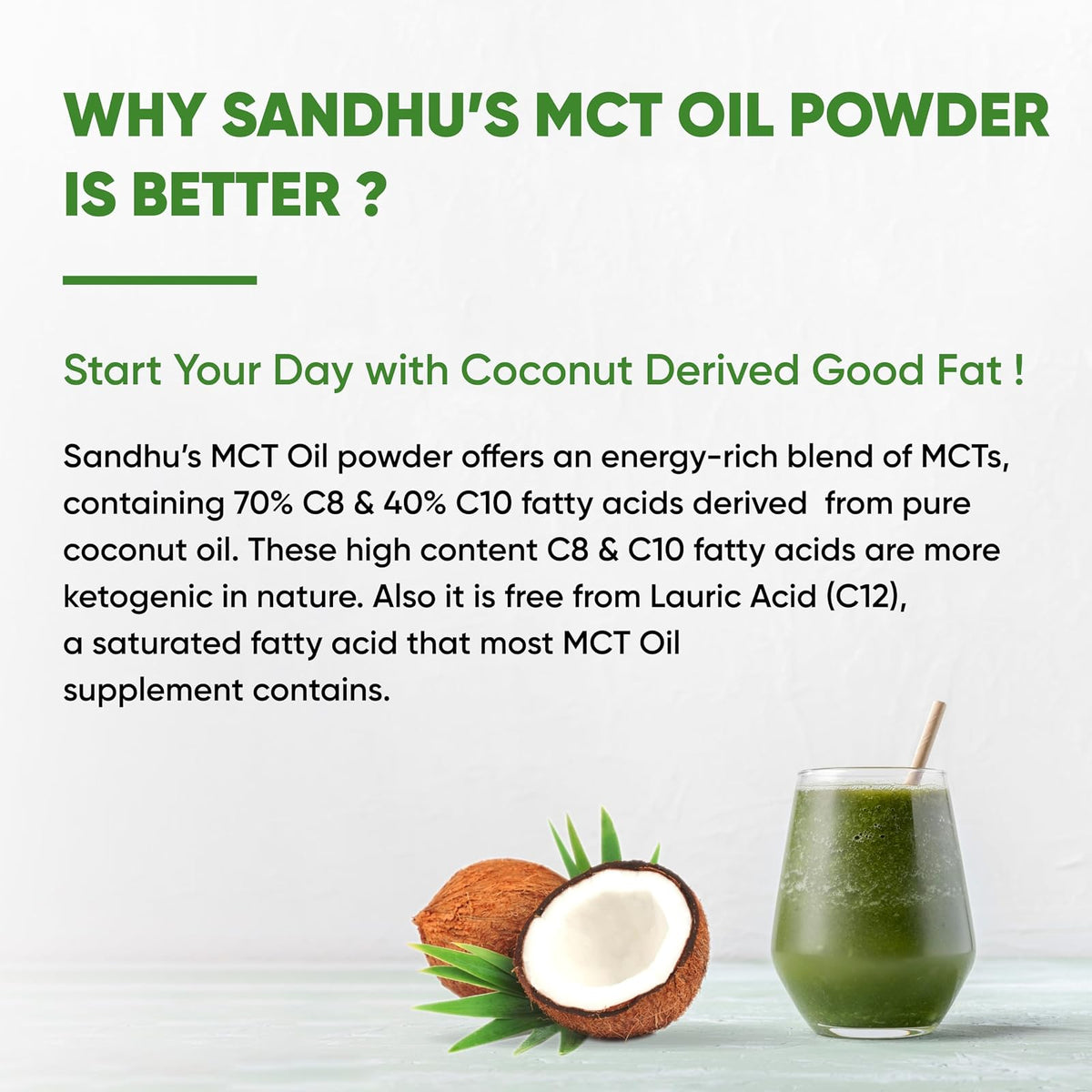 MCT oil powder for keto diet