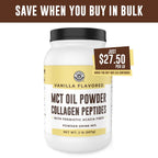 MCT oil powder with collagen for vitality