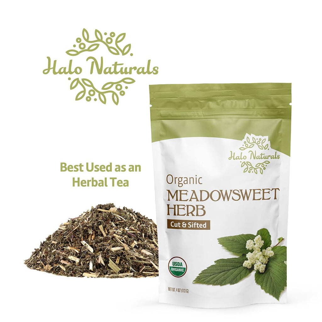 meadowsweet herb for soothing tea