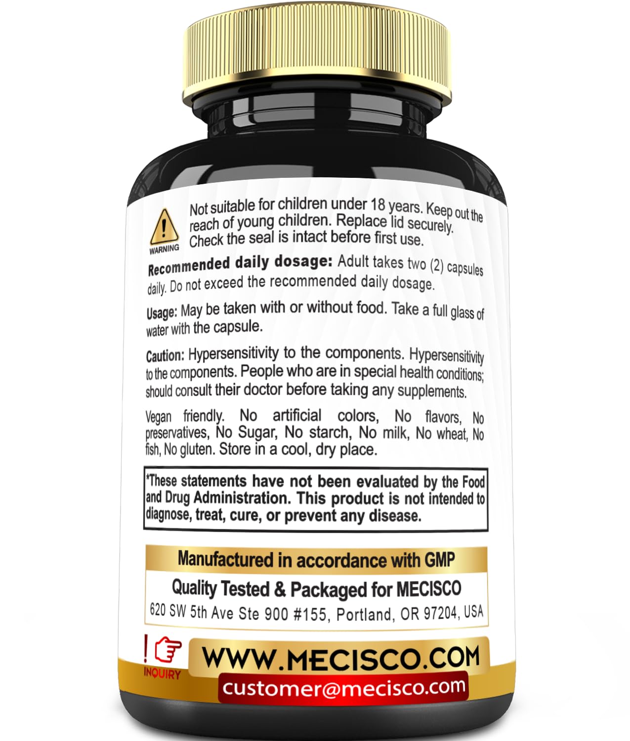 Mecisco cayenne capsules for spicy health benefits