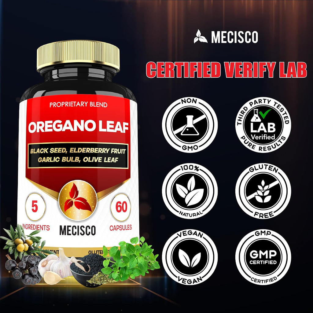 Mecisco oregano capsules for everyday use