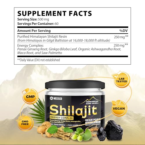 Mecisco shilajit for natural energy