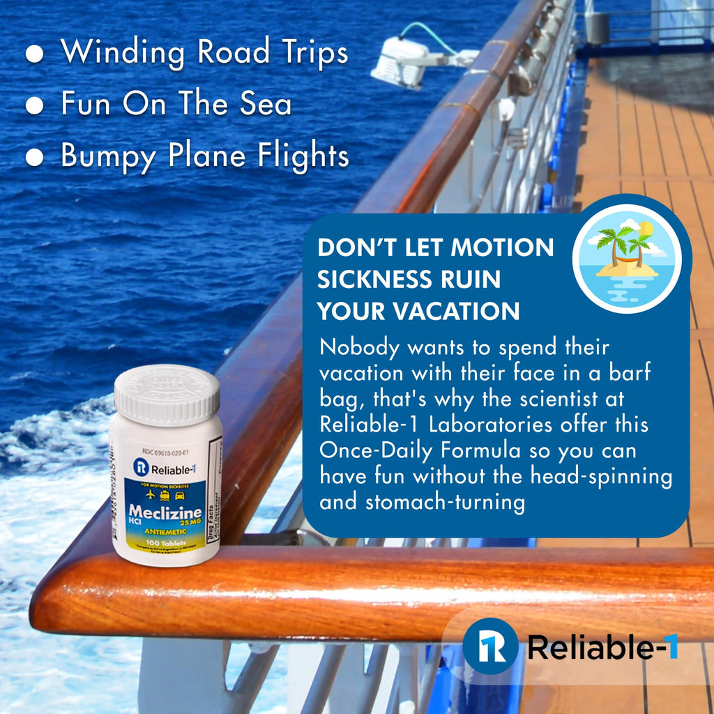 Meclizine for sea sickness prevention