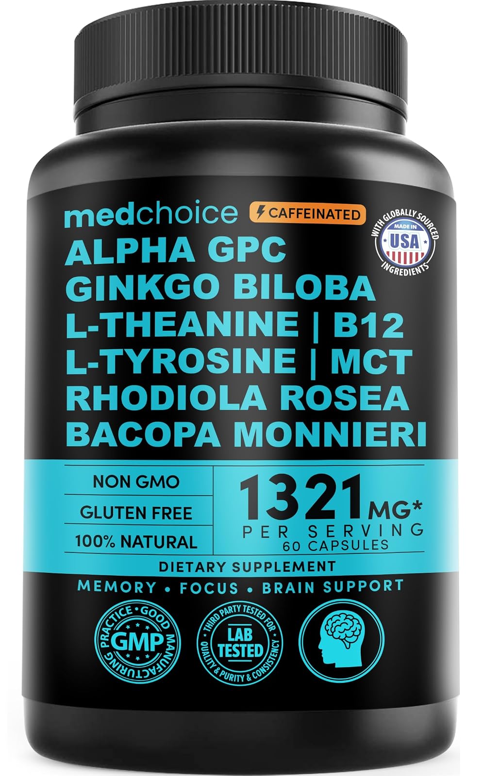 MEDCHOICE nootropic brain supplement capsules