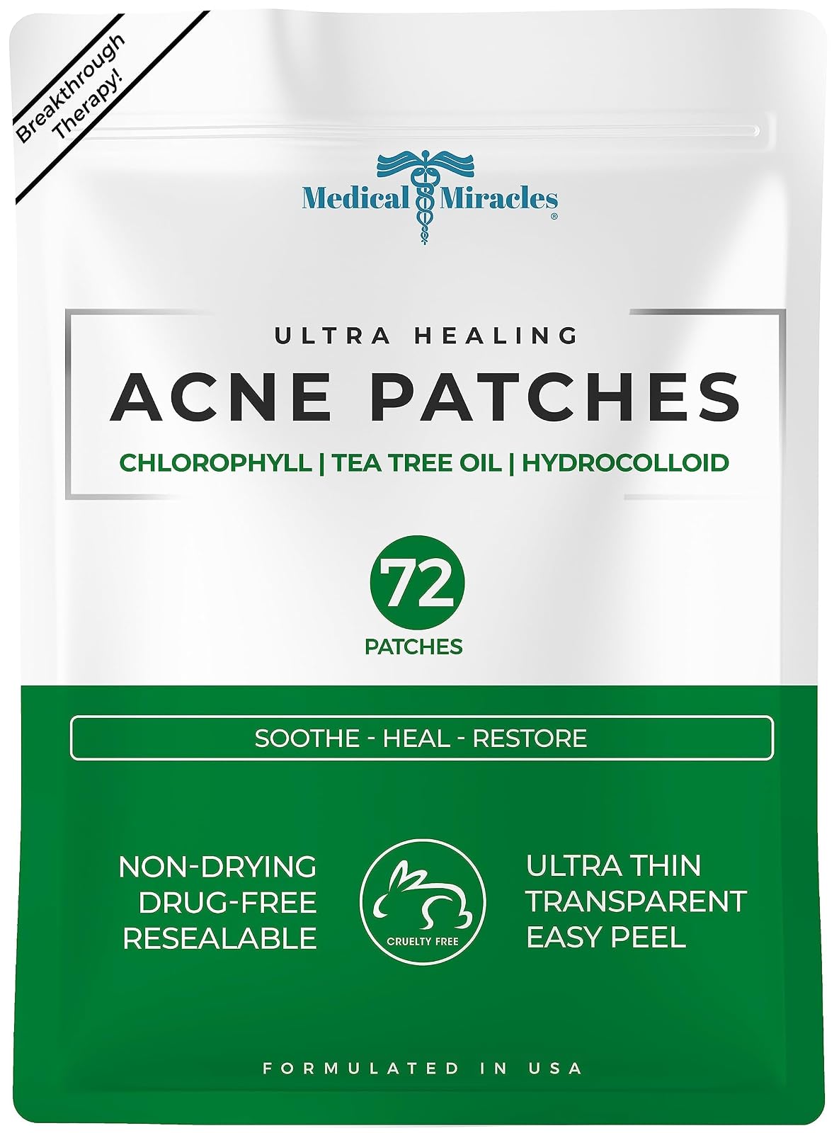 Medical Miracles acne patches with tea tree oil