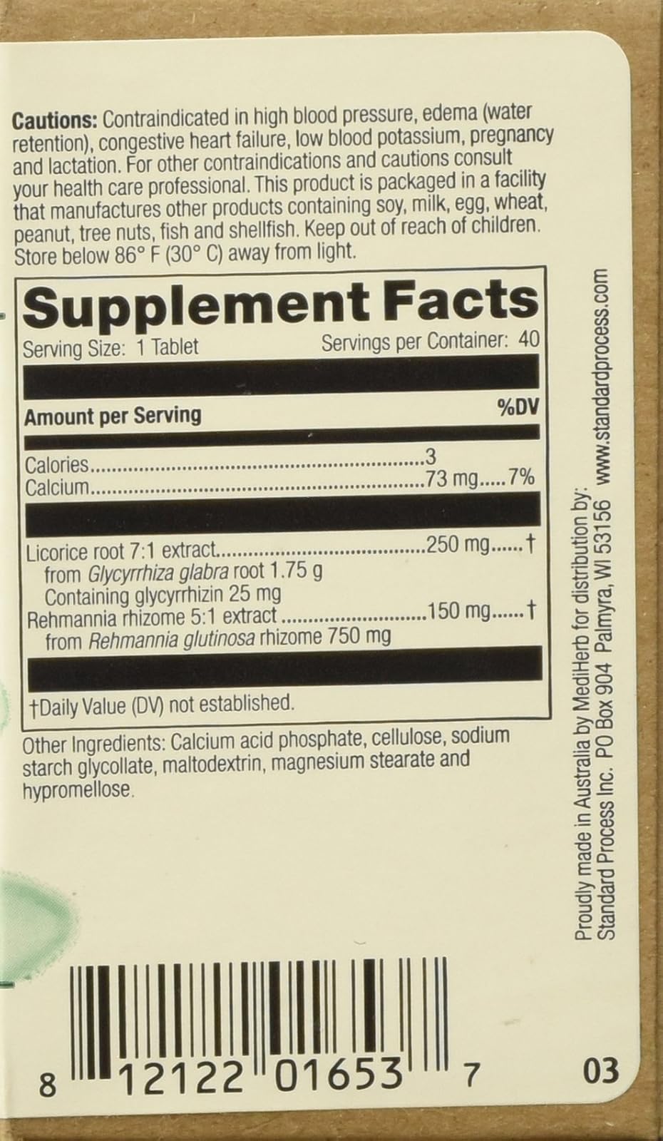Mediherb multivitamin for stress relief
