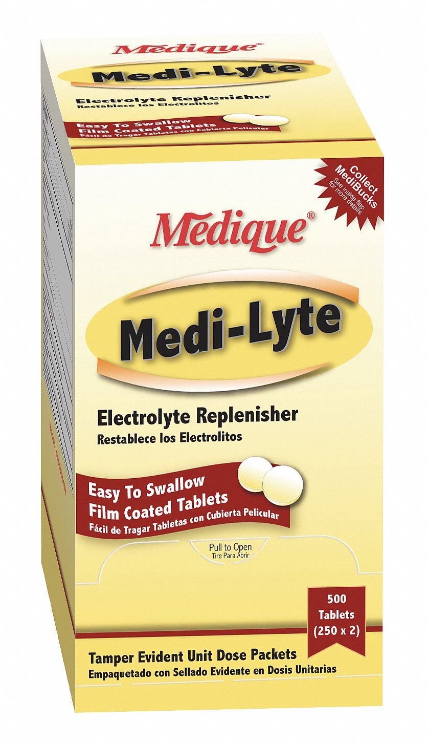 Medique electrolyte tablets for hydration