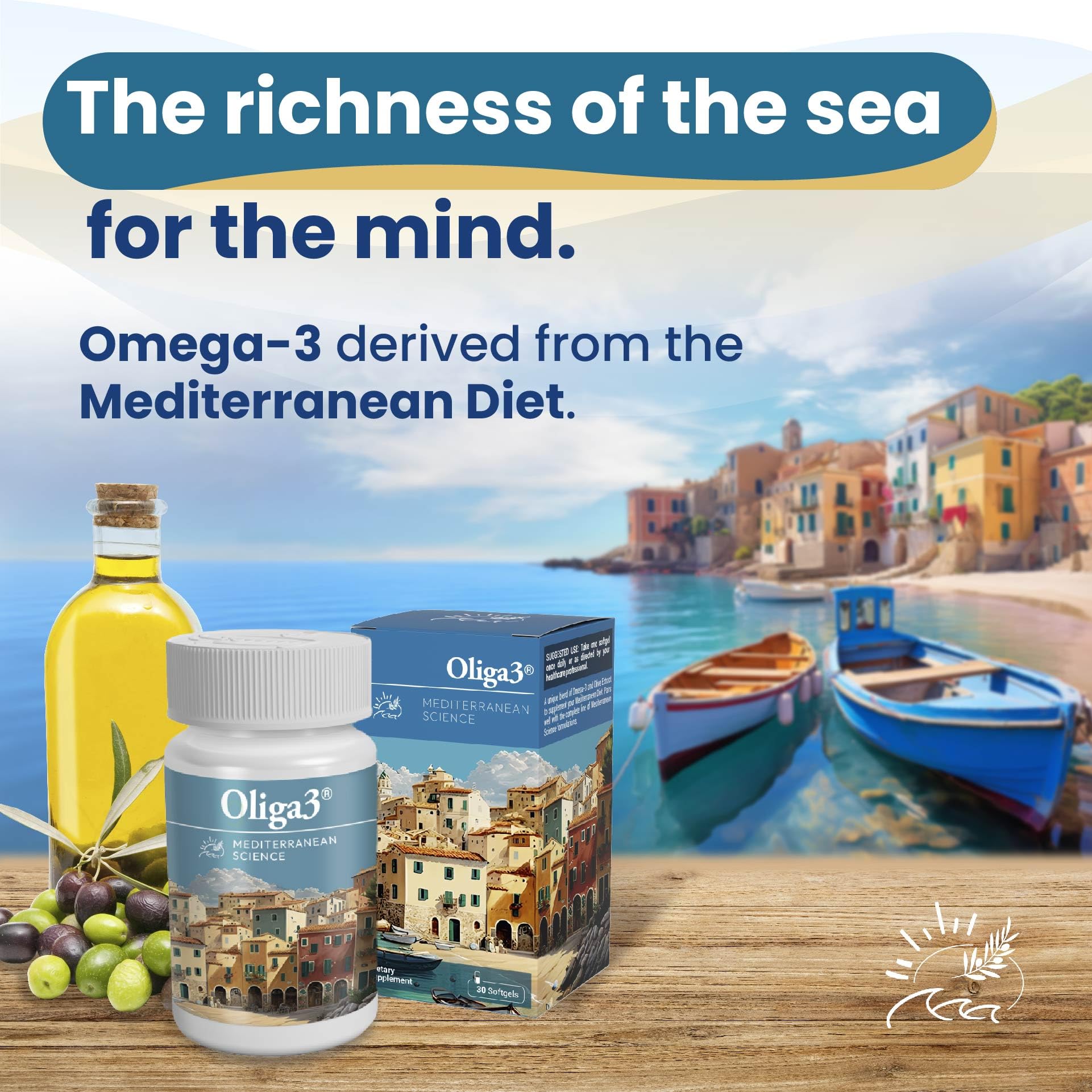 Mediterranean diet blended vitamin supplements