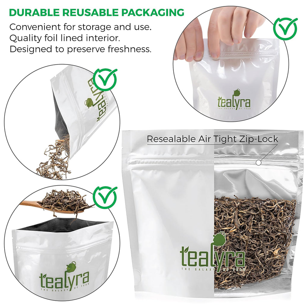 medium caffeine herbal tea blend