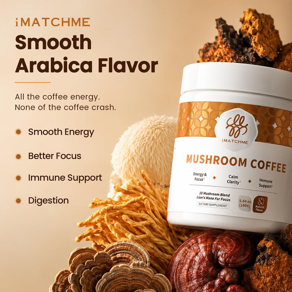 medium roast mushroom coffee benefits