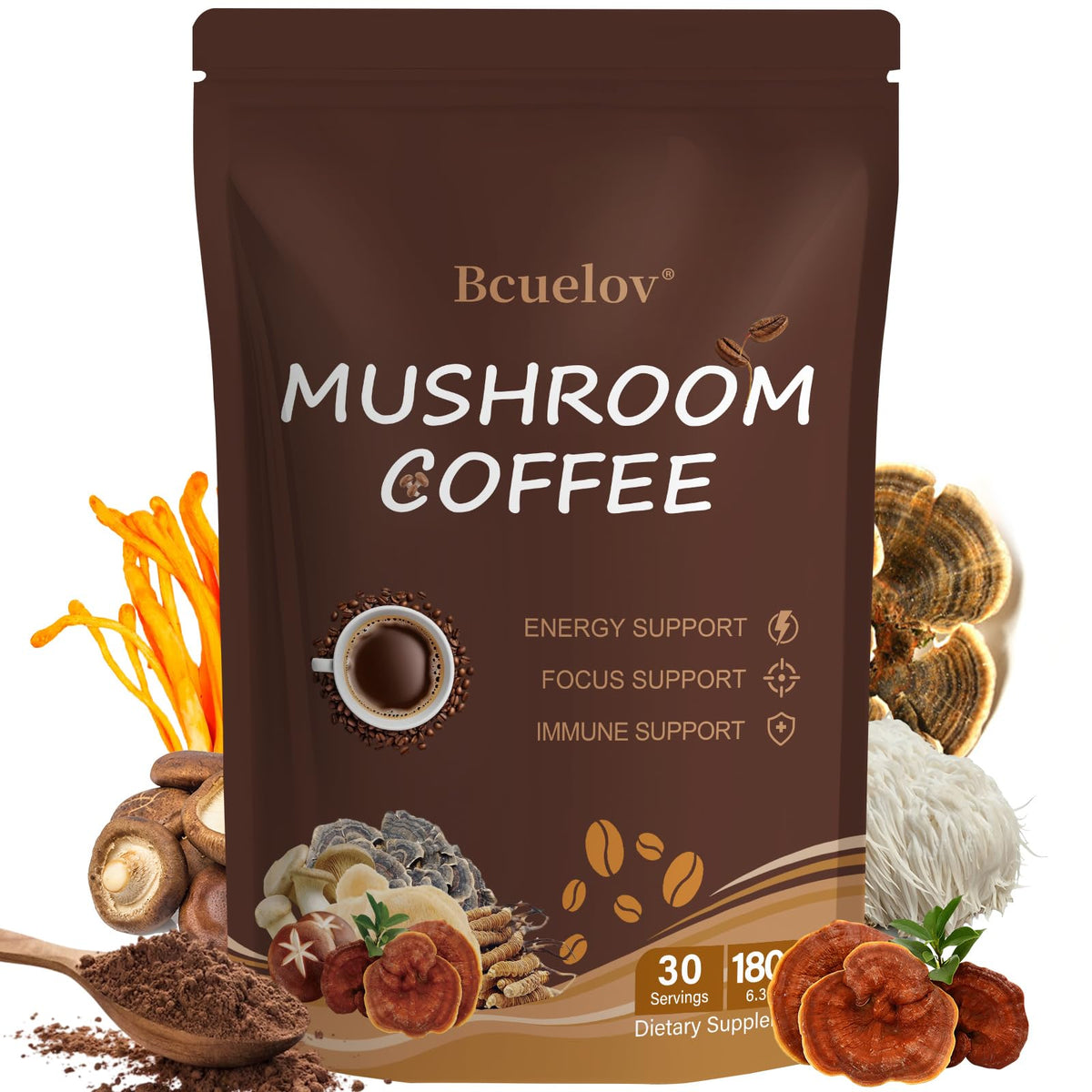 medium roast mushroom coffee blend