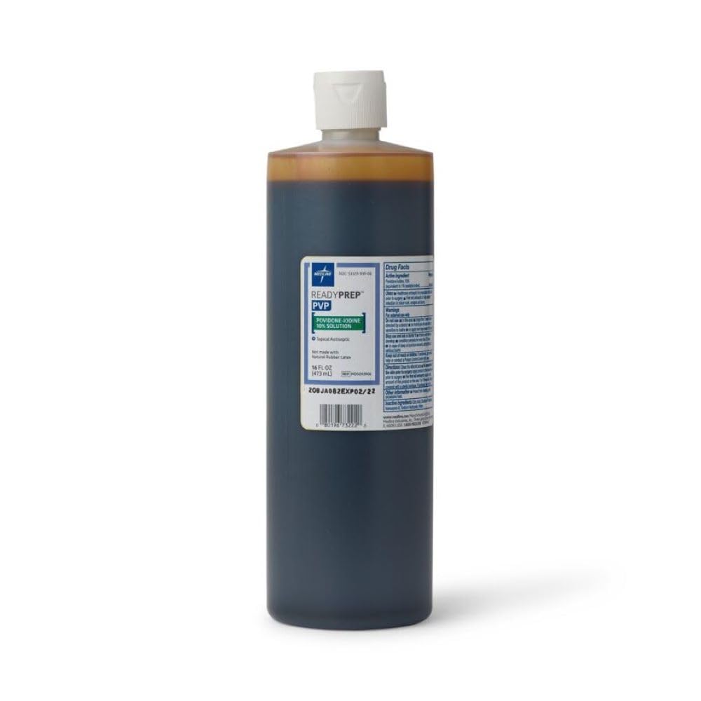 Medline Povidone Iodine Prep Solution for skin cleansing