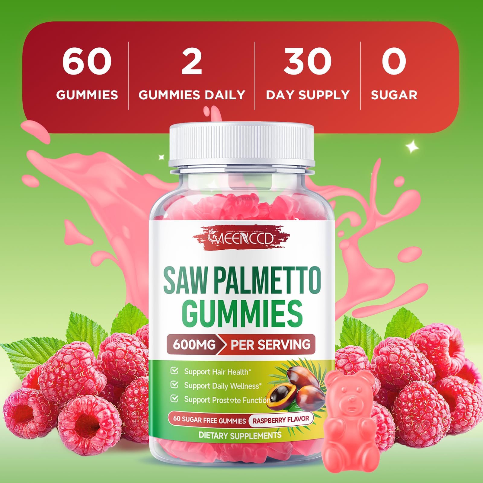 MEENCCD herbal gummies for balanced hormones