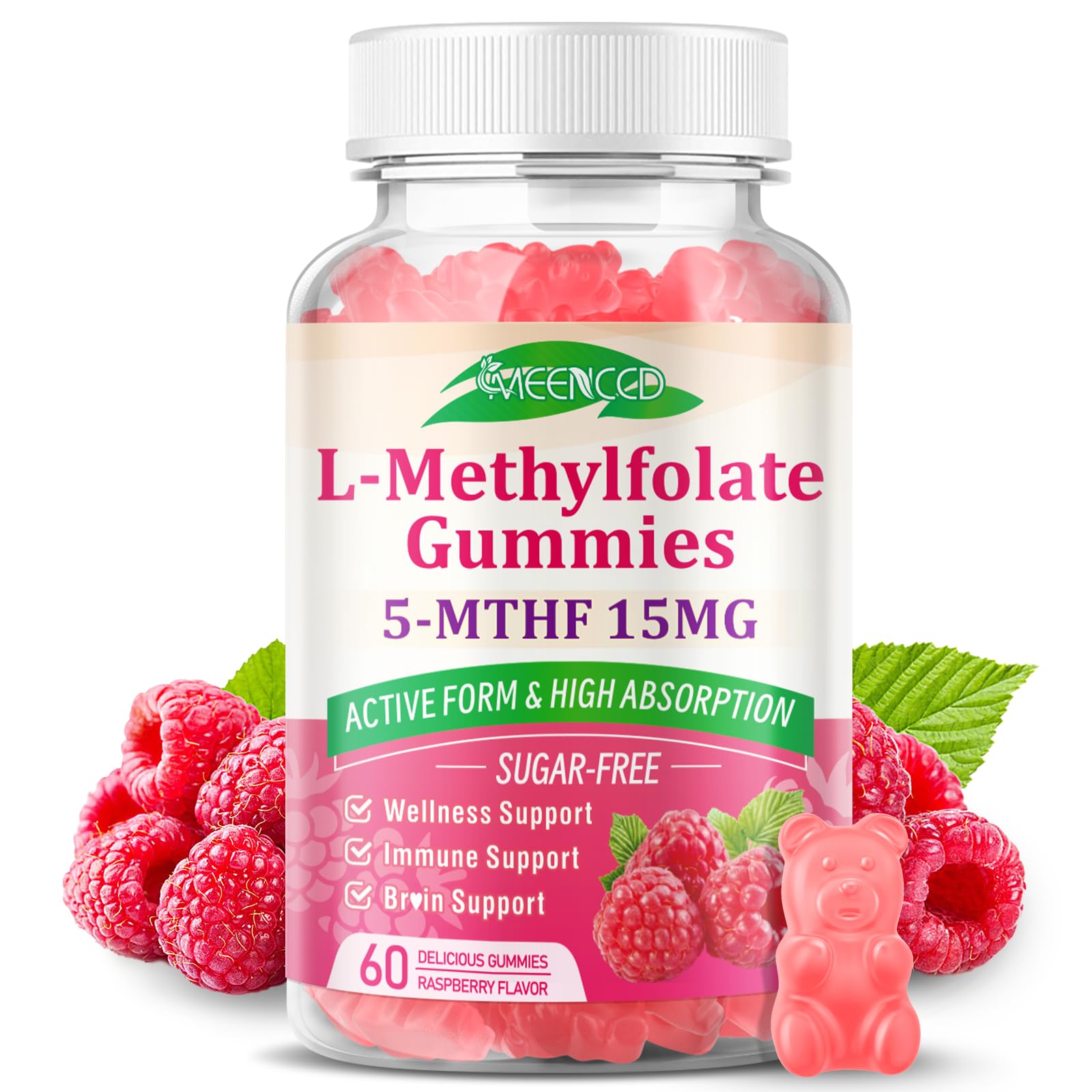 MEENCCD L-Methylfolate gummies for energy