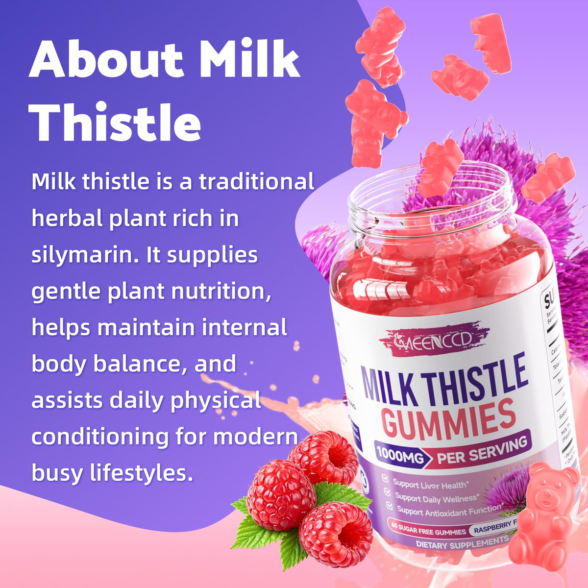 MEENCCD Milk Thistle for detox