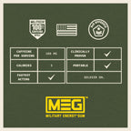 MEG gum packs for sustained focus