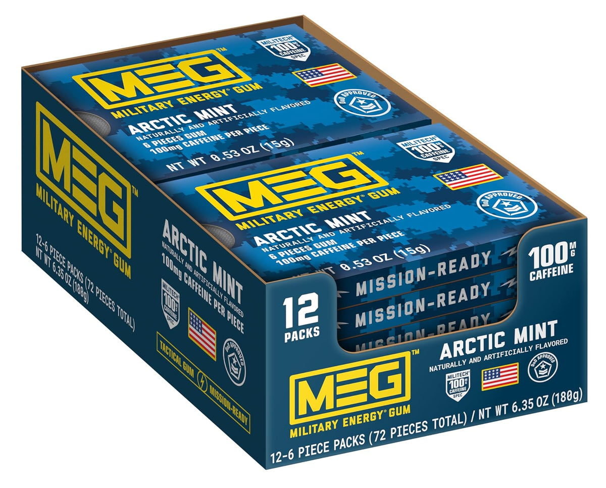 MEG military energy gum Arctic Mint