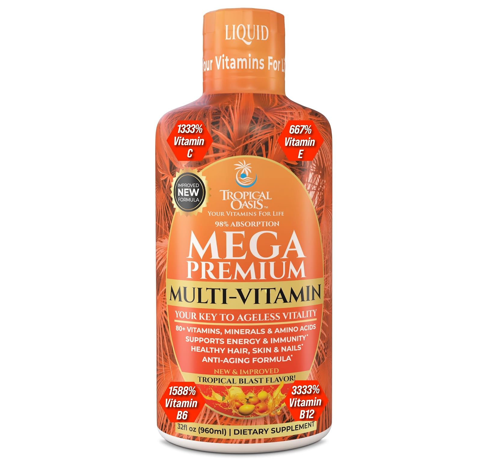 Mega Liquid Multivitamin for women