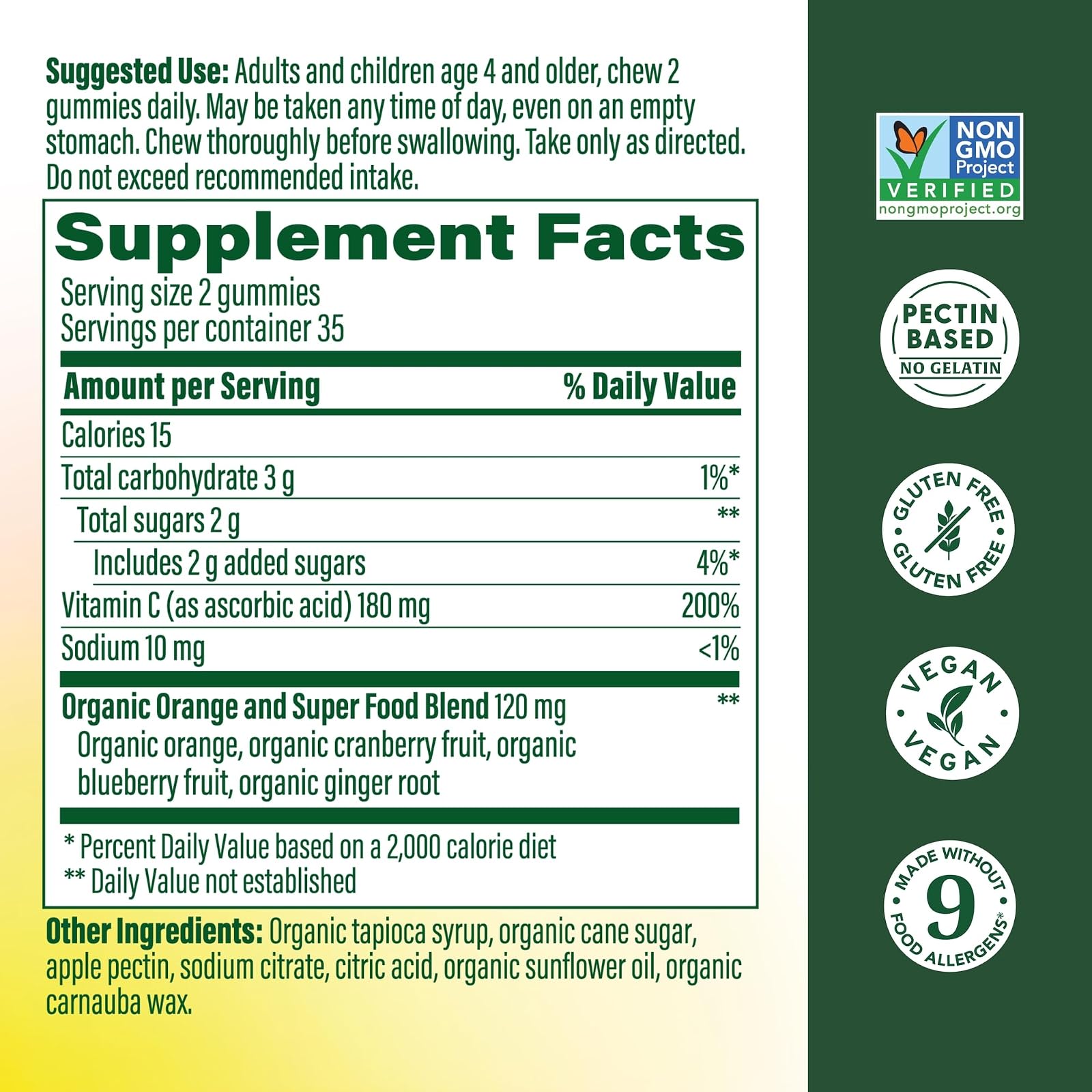 MegaFood 1000mg vitamin C gummy benefits
