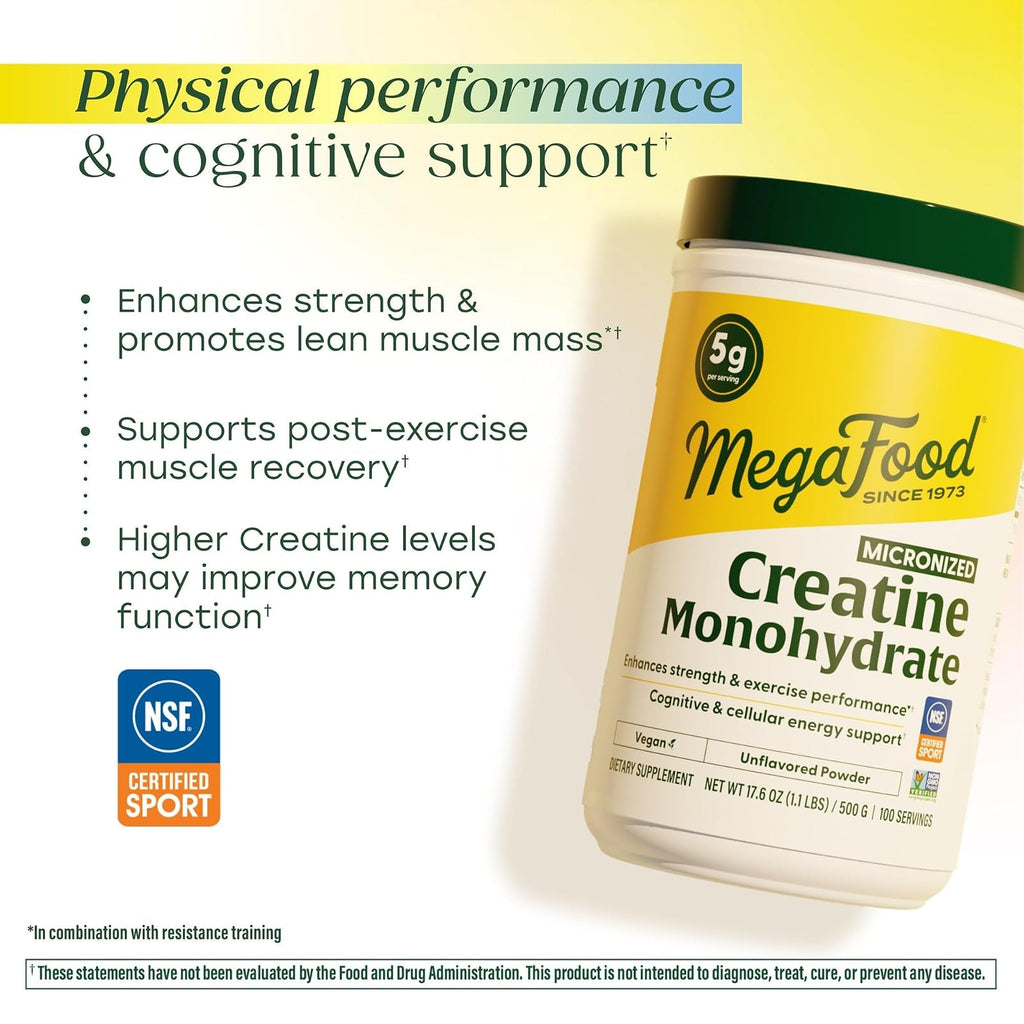 MegaFood creatine for energy boost