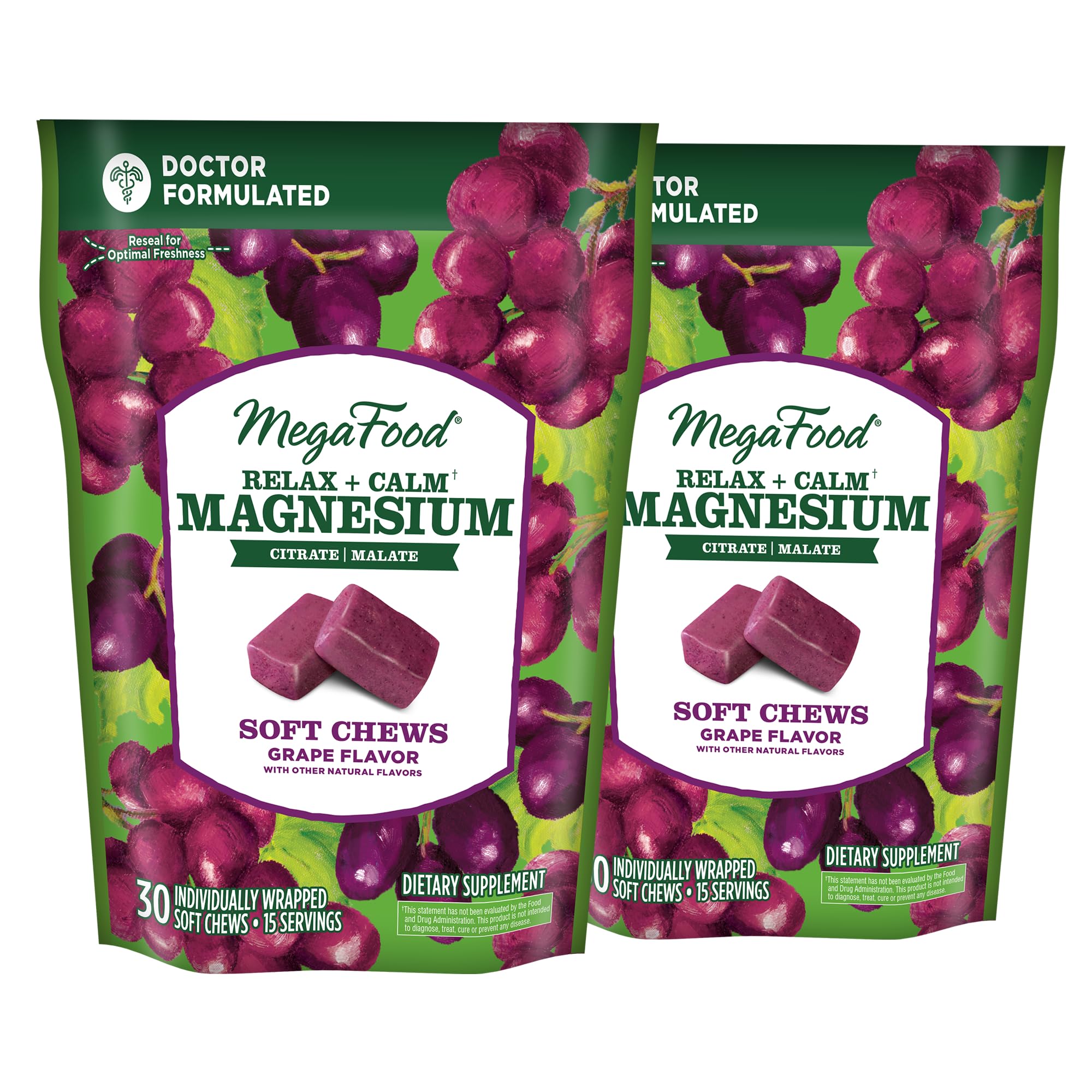 MegaFood magnesium chews for relaxation