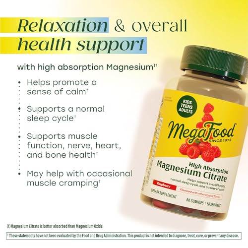 MegaFood magnesium citrate for muscle support