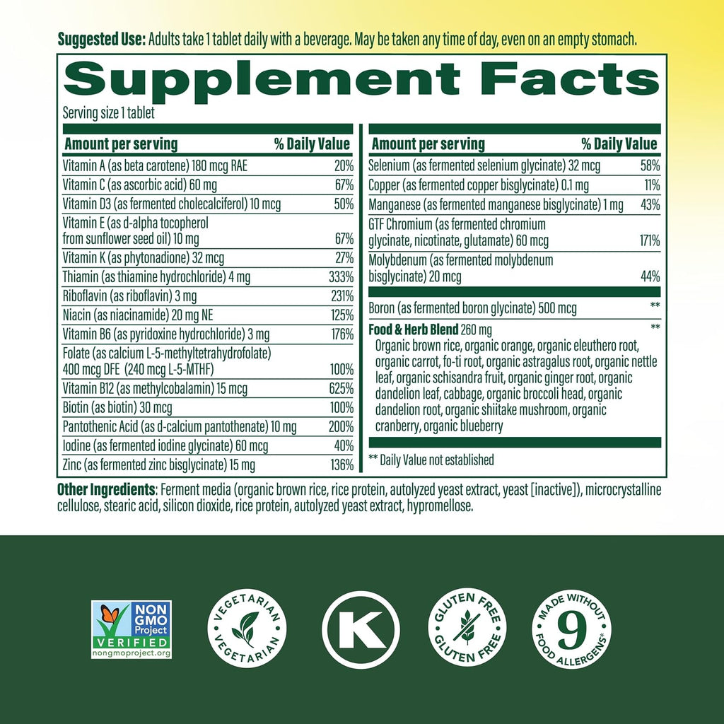MegaFood multivitamin for active lifestyle