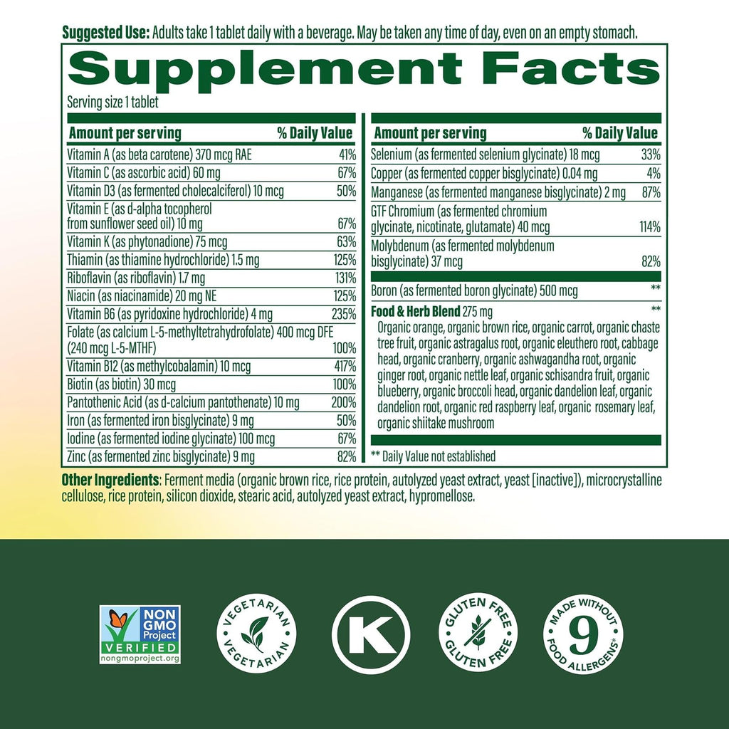 MegaFood multivitamin for energy