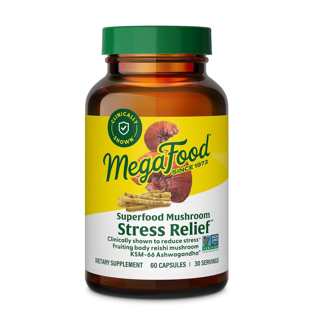 MegaFood mushroom stress relief capsules