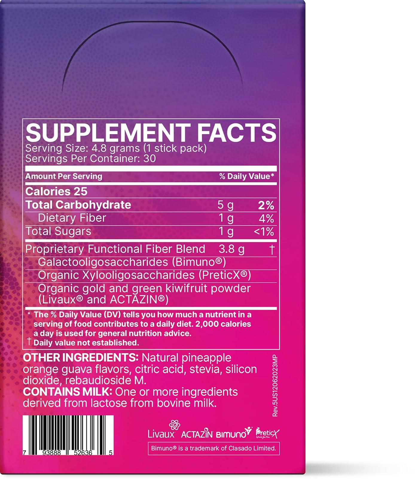 MegaPre fiber powder for balanced microbiome