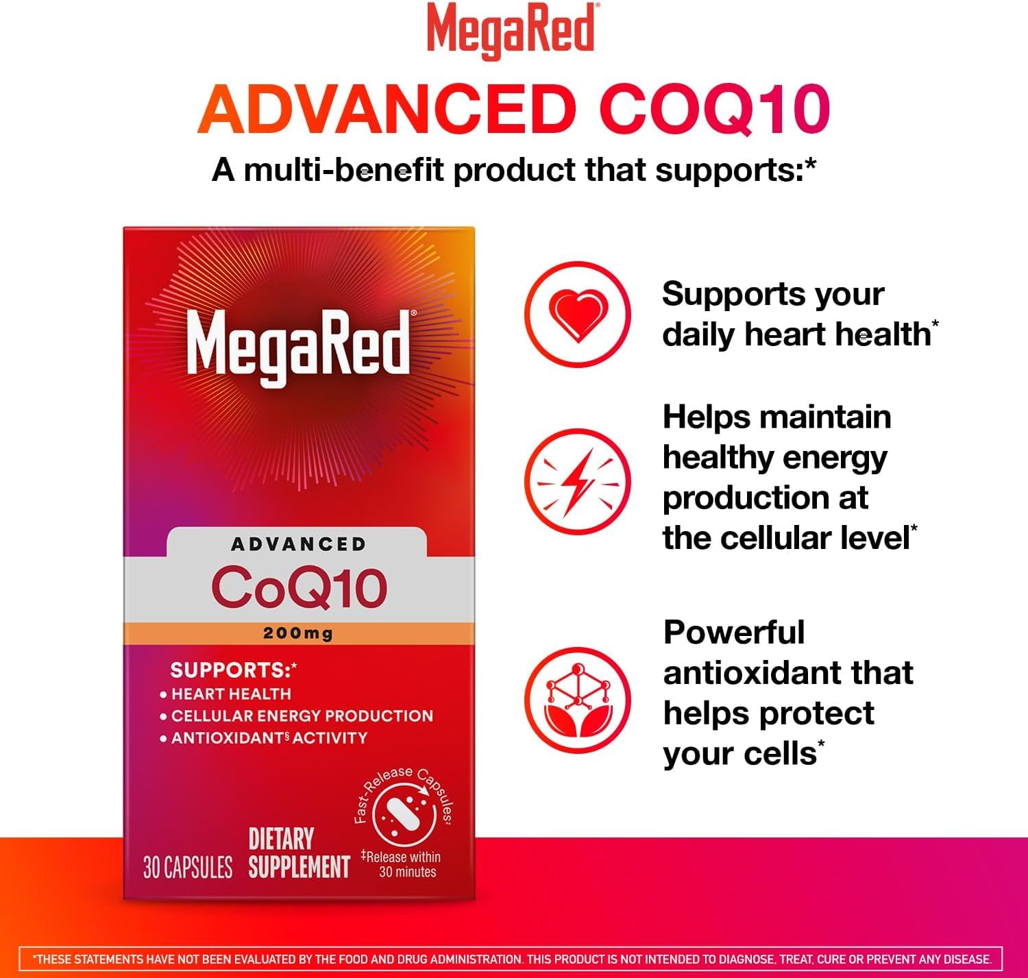 MegaRed CoQ10 for active lifestyle