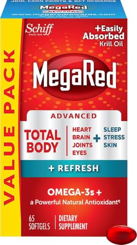 MegaRed fish oil omega 3 softgels