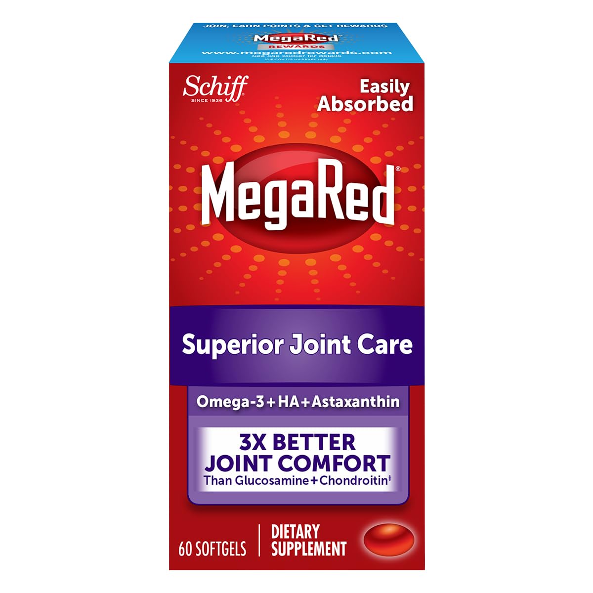 MegaRed krill oil softgels