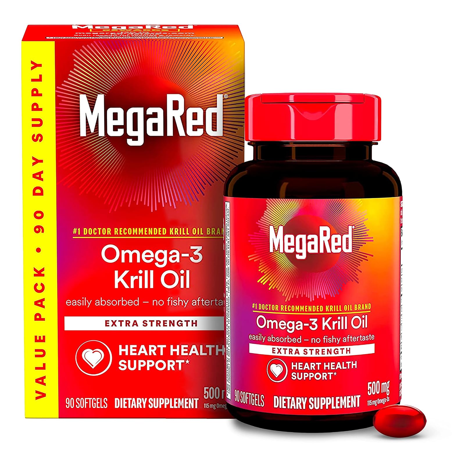 MegaRed krill oil softgels