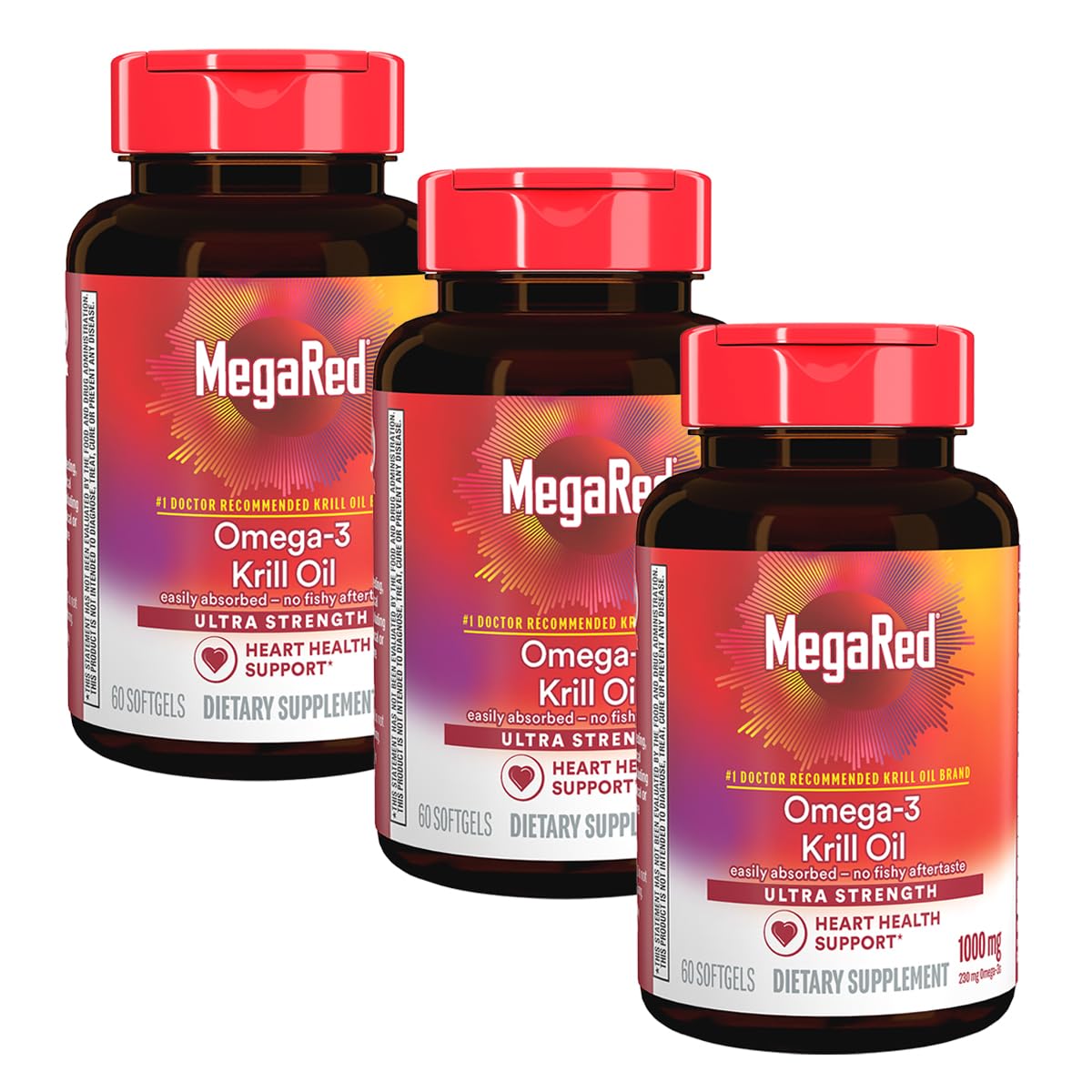 MegaRed krill oil softgels