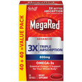 MegaRed Omega-3 softgels for heart health