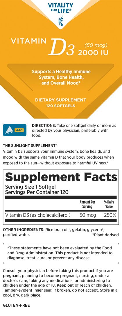 Melaleuca Vitamin D3 for immune support