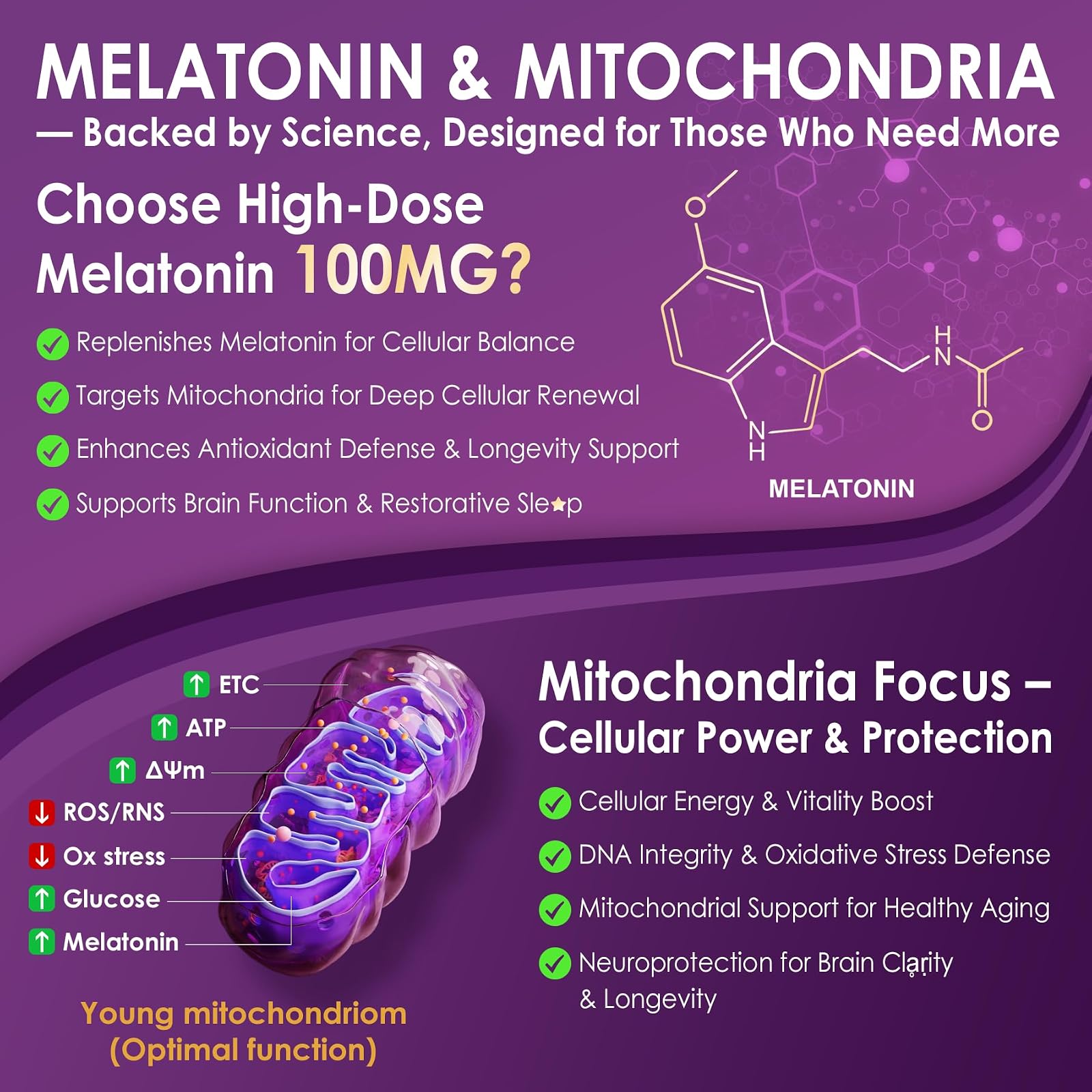 melatonin 100 mg support for joint health